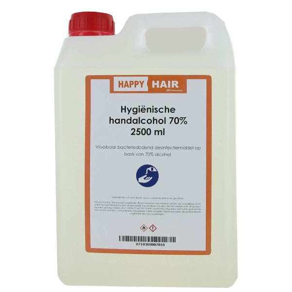 HYGIËNISCHE HANDALCOHOL 70% VLOEIBAAR | Happy Hairservice